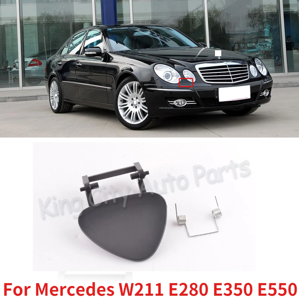 Capqx Headlight Washer Unpainted Nozzle Cover Cap For Mercedes W211 ...