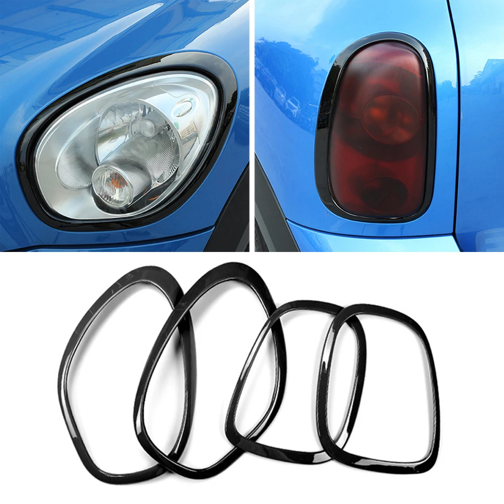 Car Head Rear Light Cover Eyebrows Headlight Taillight Frame Rear Lamp ...