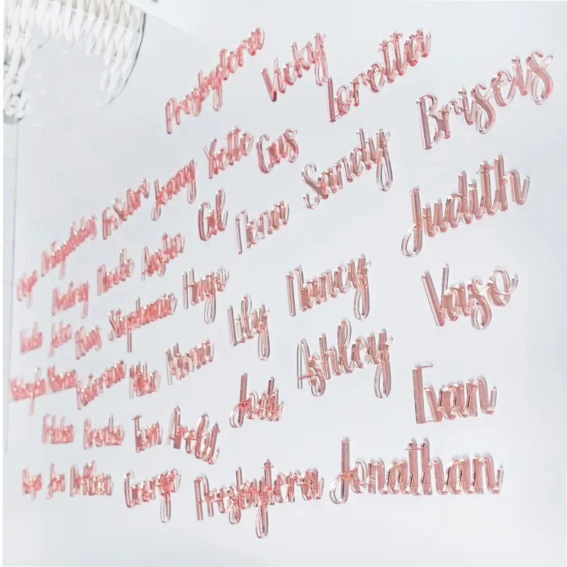 Customized-Acrylic-Name-Laser-Cut-Acrylique-Cards-Decor-De-Table-De ...