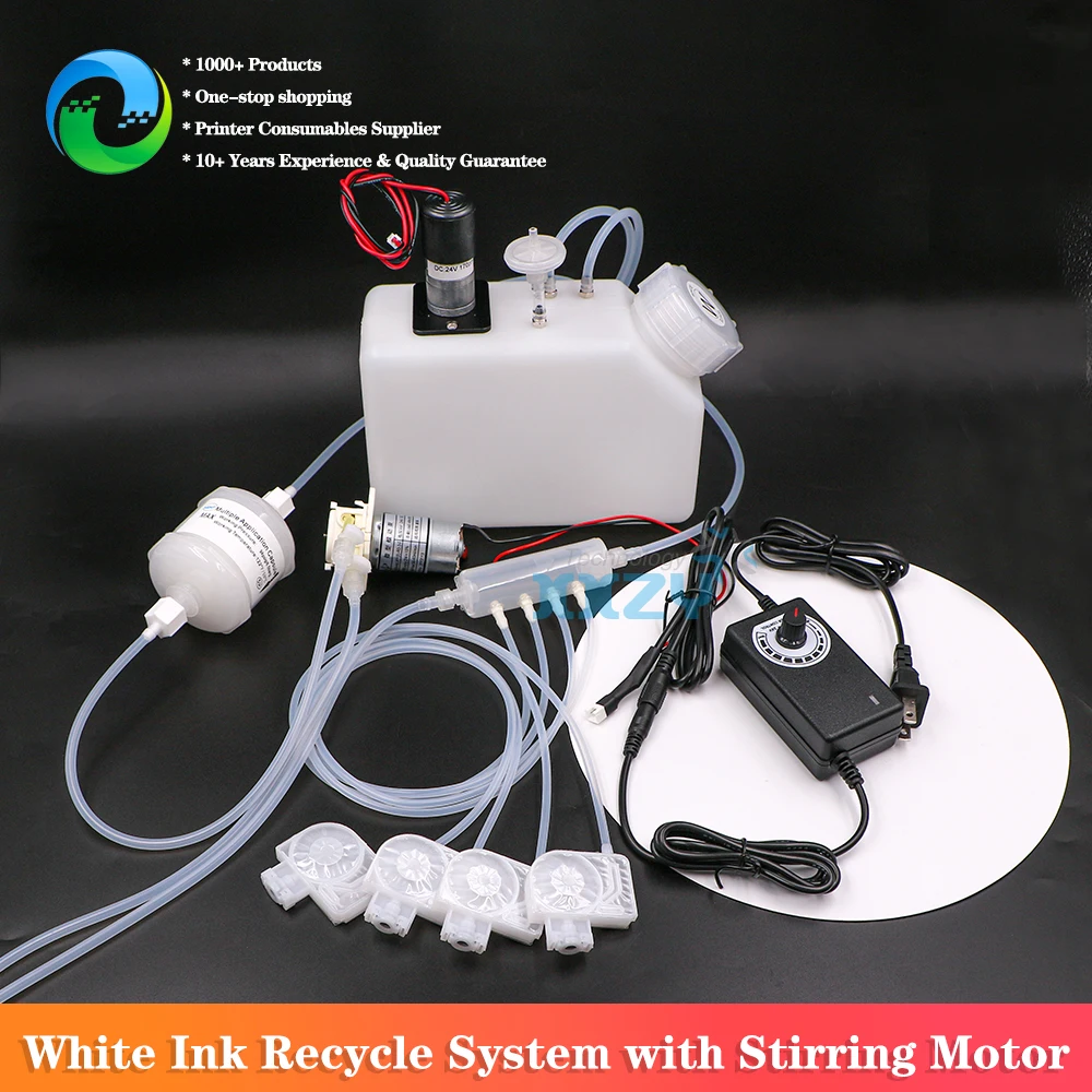 White-Ink-Recycle-System-with-Stirring-Motor-Ink-Filter-1-5L-Ink-Tank ...