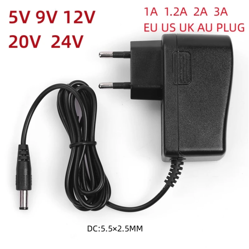 Ac 110-240v Dc 5v 12v 20v 24v 1a 1.2a 2a 3a Universal Power Adapter ...