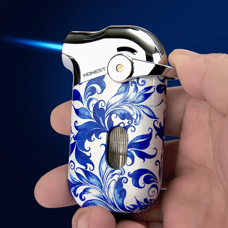 New high-value portable inflatable lighter fashionable men's straight ...