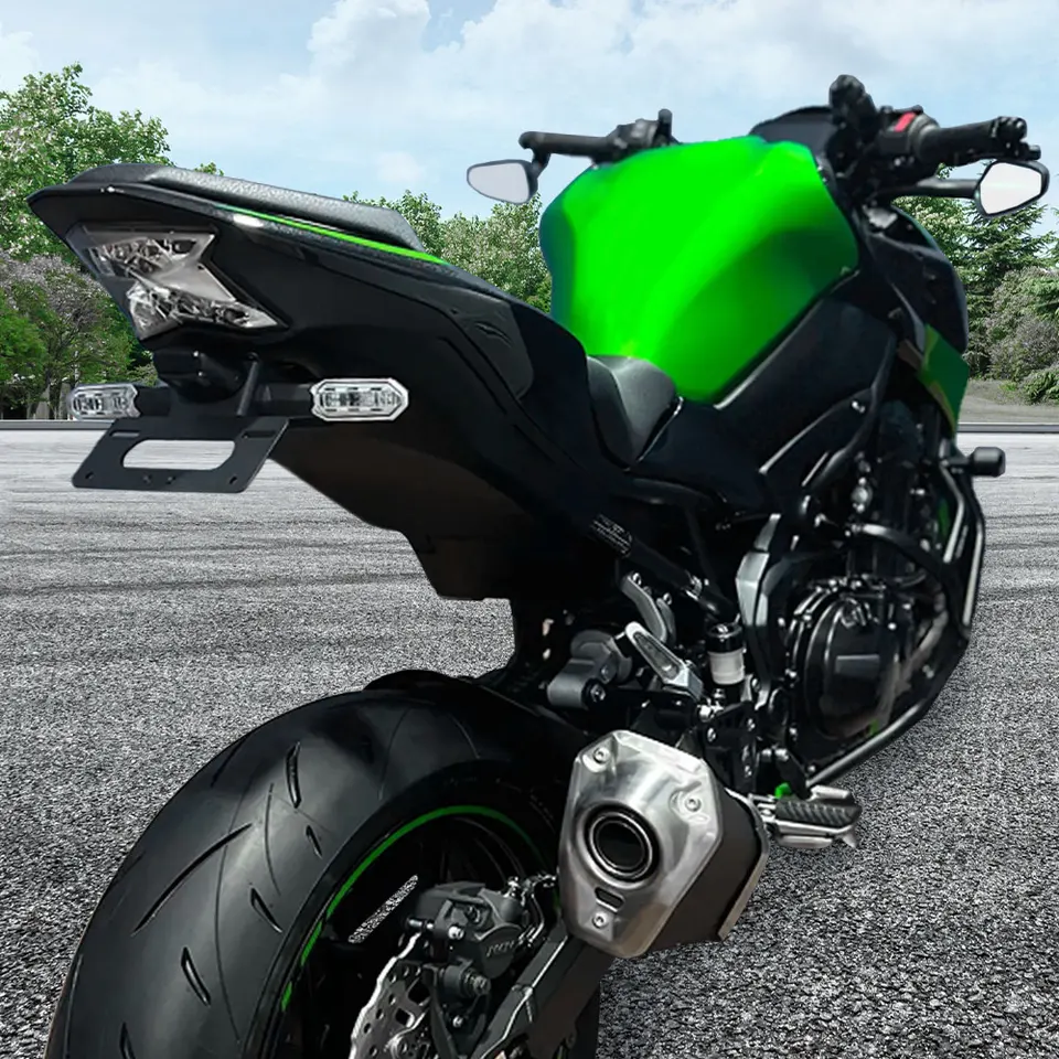 ZH2 Fender Bracket Matte Black Motorcycle License Plate Holder Fender ...