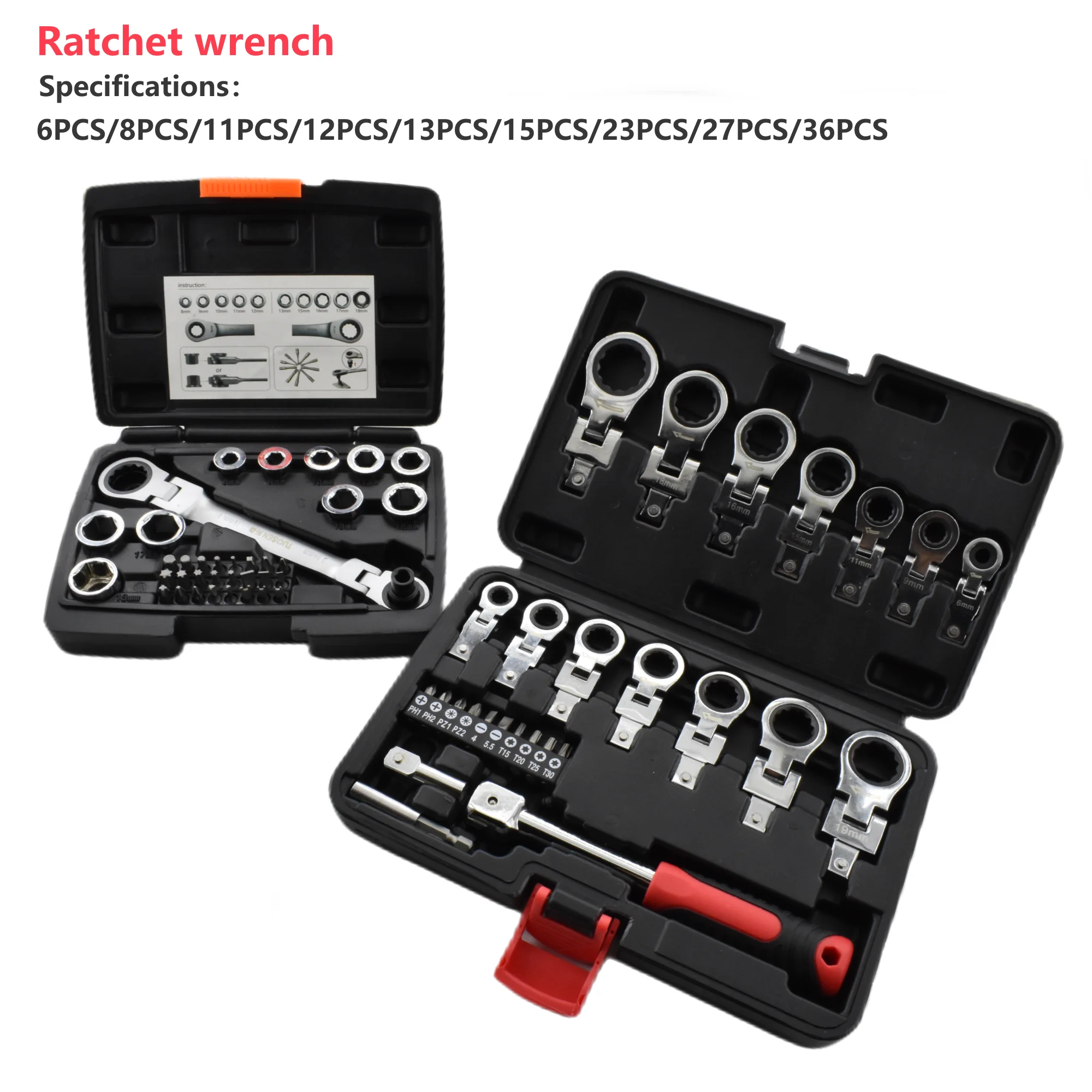 Double-Head-Reversible-Combination-Spanner-Set-Maintenance-Mechanic ...