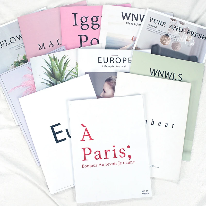 Popular Simple INS Style 12 Pages Magazine Photography Studio Props ...