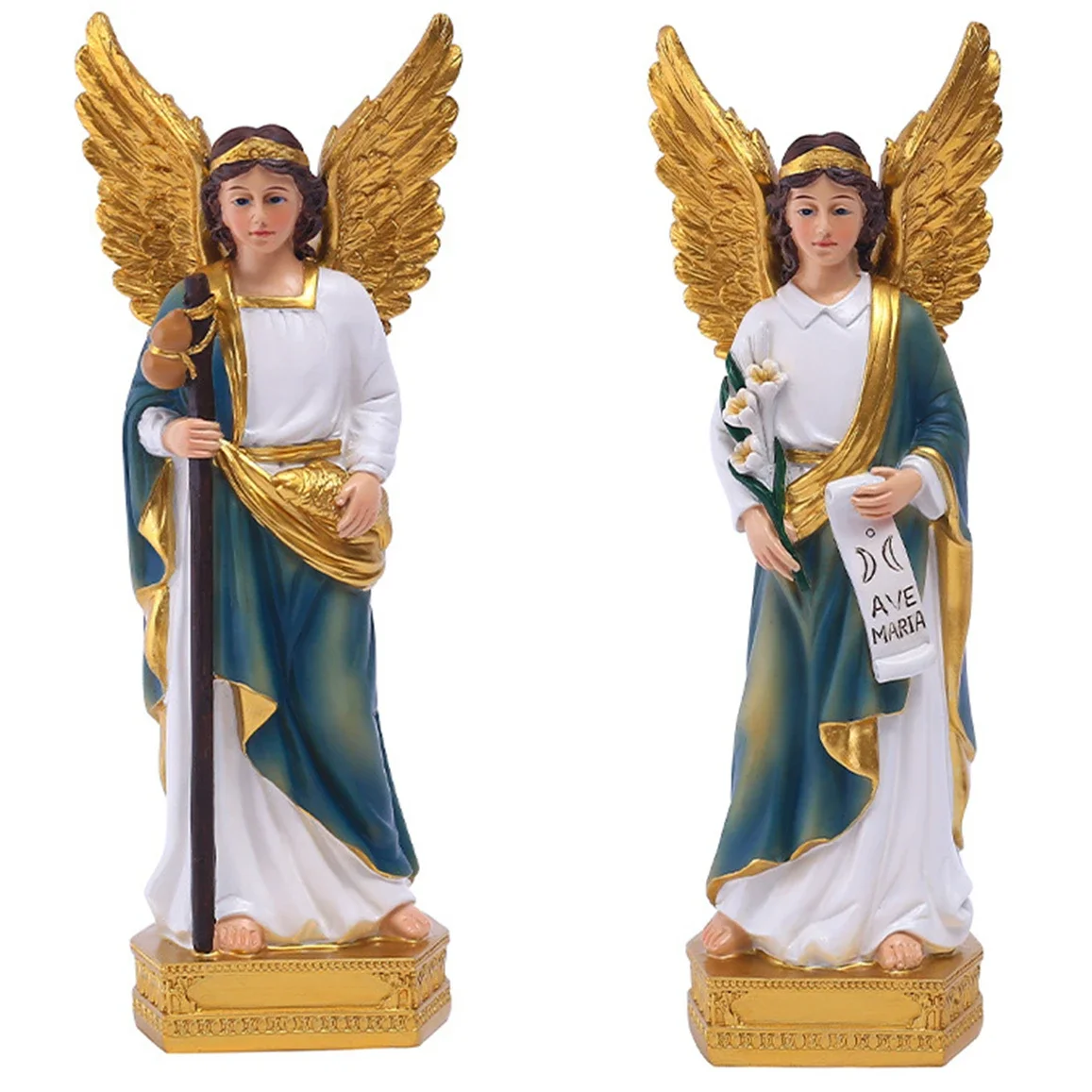 Classical-Saint-Raphael-Saint-Gallen-Angel-Statue-Ornaments-Christmas ...