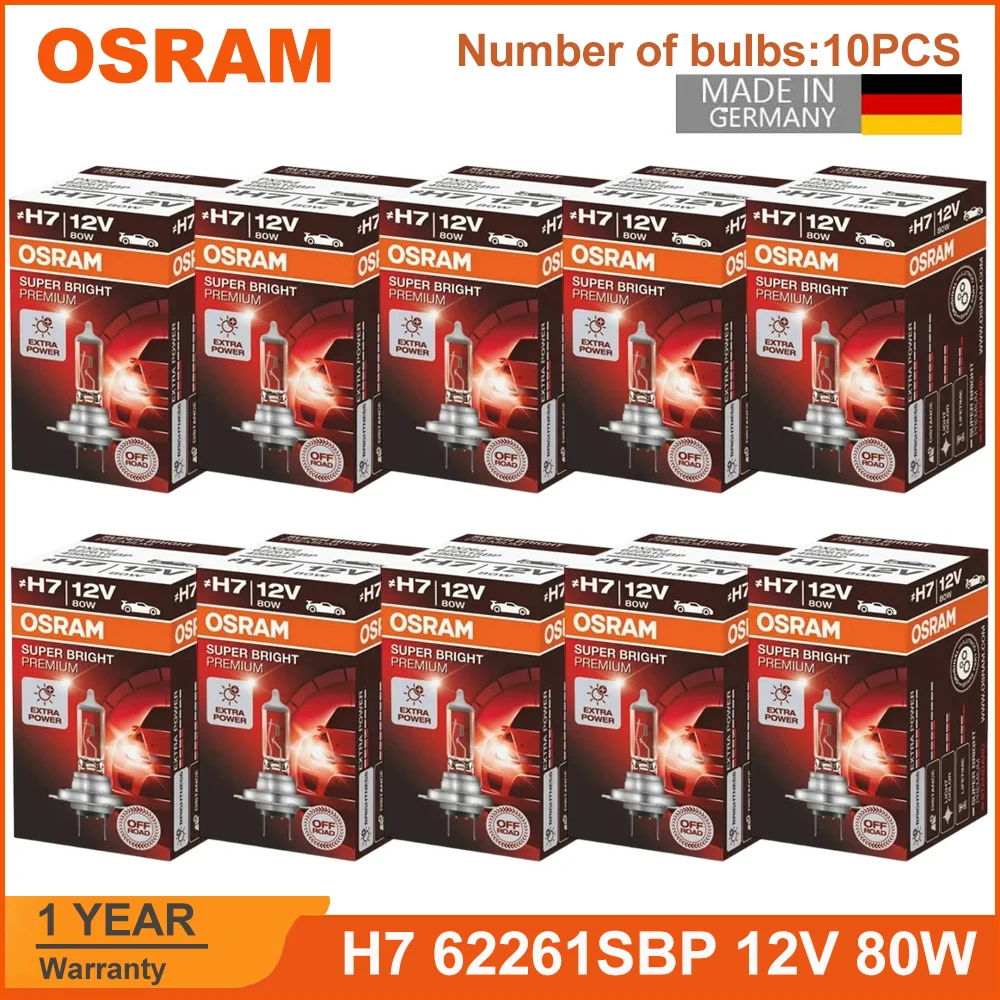OSRAM-SUPER-BRIGHT-PREMIUM-H7-62261SBP-12V-80W-Off-Road-Car-Halogen ...