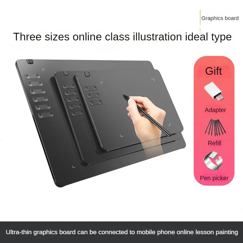 The-Graphics-Tablet-Can-Connected-To-The-Mobile-Phone-Painting-Hand ...