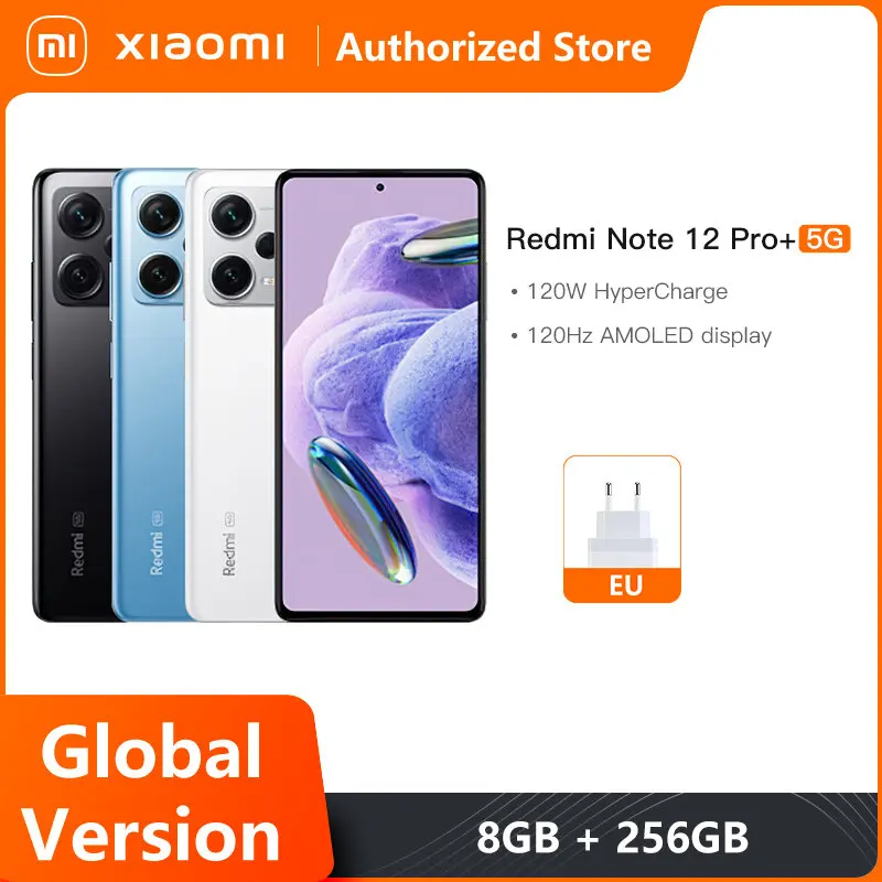 Xiaomi Smartphone Redmi Note 12 Pro Plus, versión Global, 5G, 8GB ...