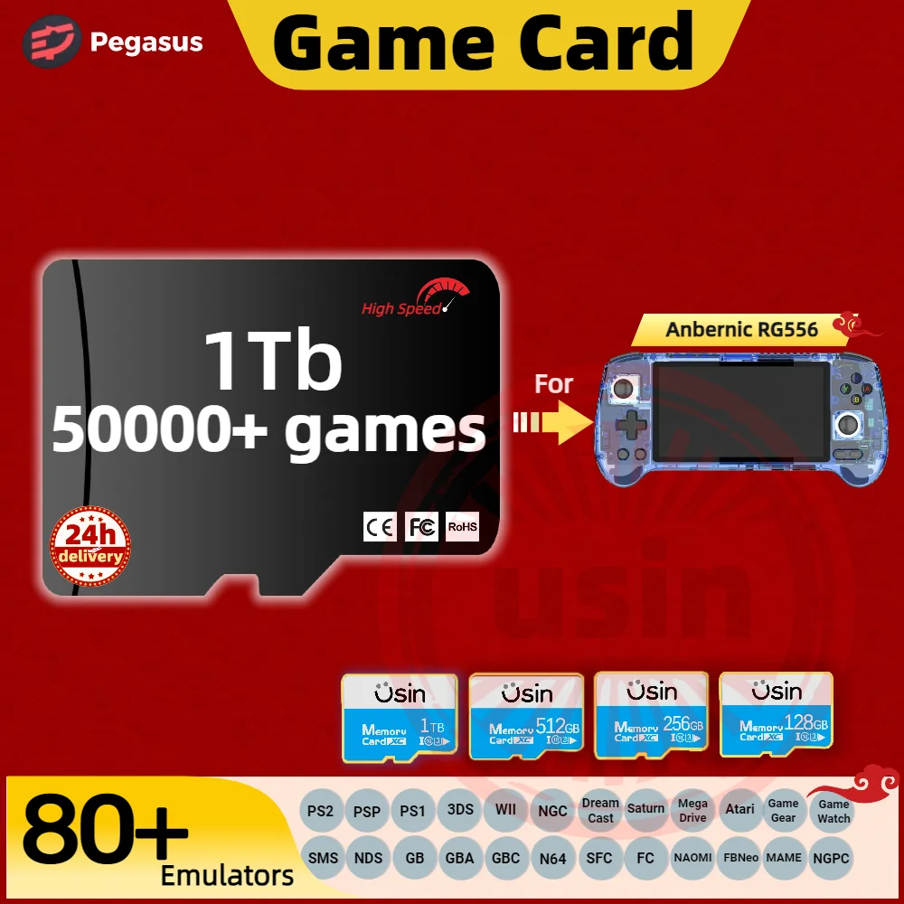 Game-Card-For-Anbernic-RG556-Memory-TF-Retro-Games-PS2-PSP-PS1-3DS ...