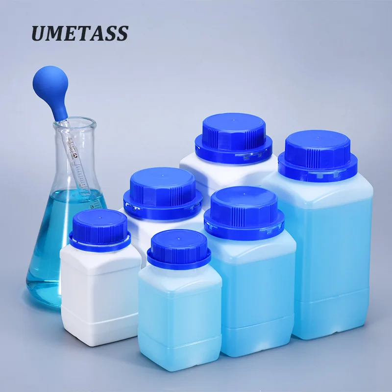 250ML/500ML/1000ML Empty HDPE Bottle with Inner Lid Food Grade Square ...