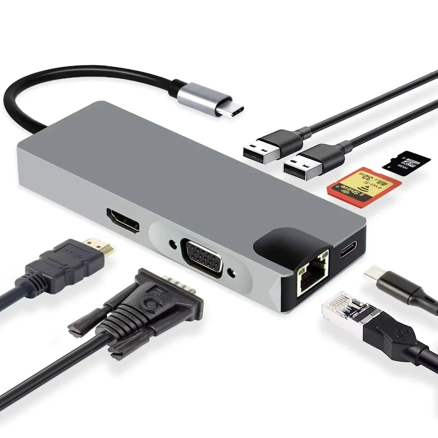 USB-C-HUB-Type-C-Splitter-To-HDMI-4K-Thunderbolt-3-Docking-Station ...