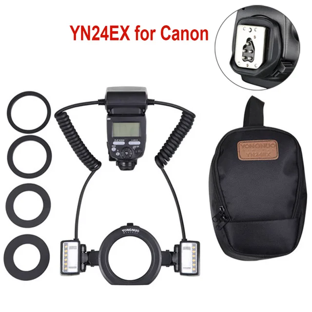 Yongnuo-YN24EX TTL Macro Ring Flash, Touriste Light Heads Speedlite ...