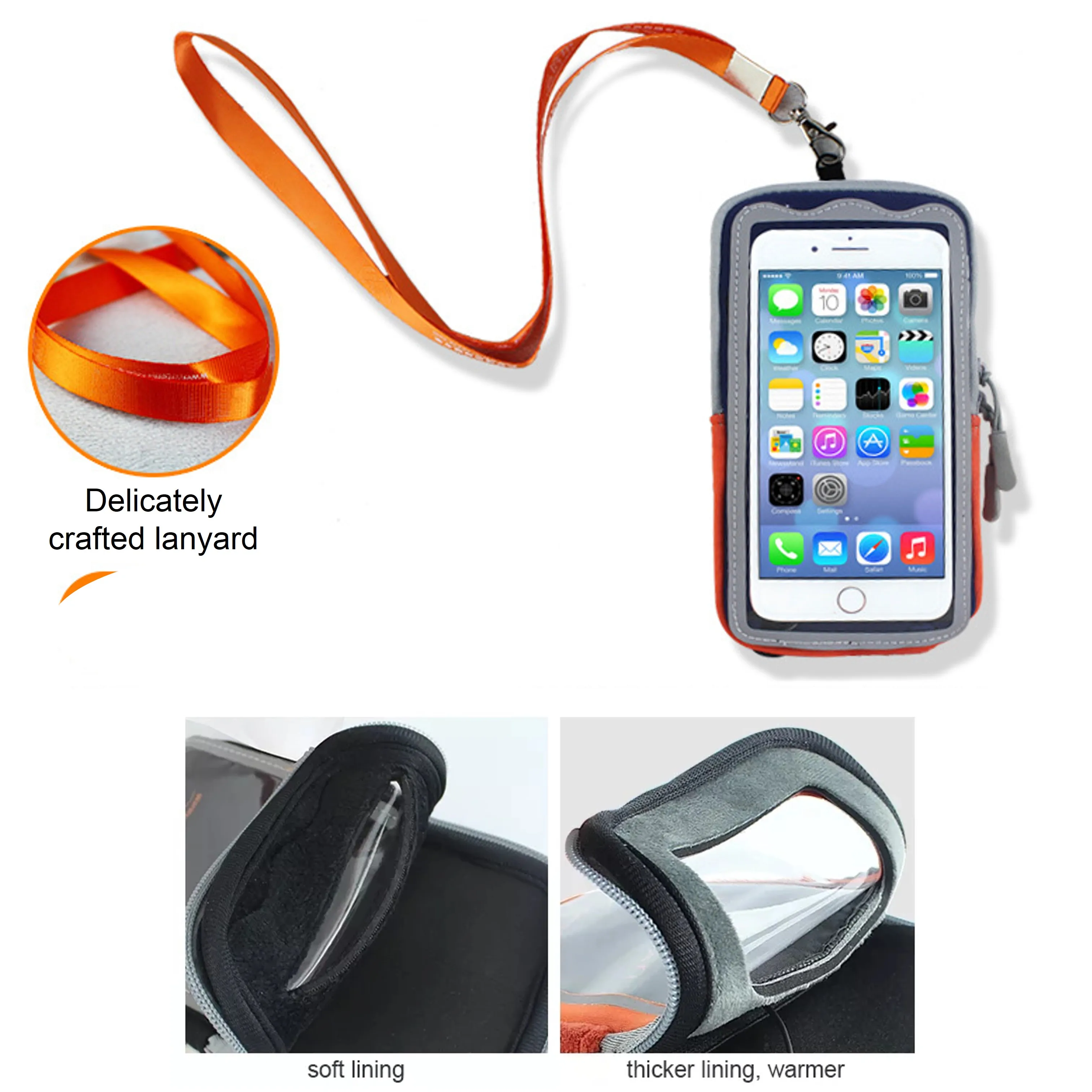 Electric Heated Phone Bag Winter Warmer Multifunctional Antifreeze Case ...