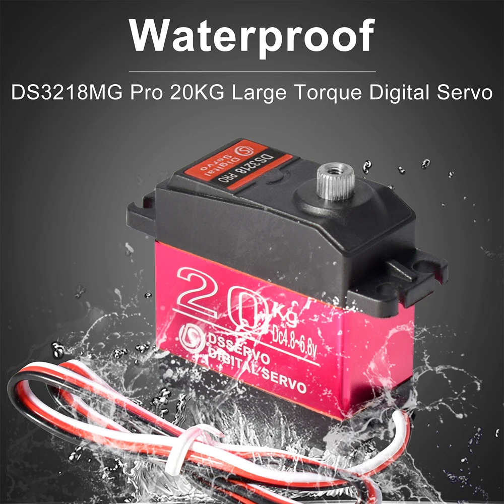 Dsservo Waterproof Servo High Speed DS3218 PRO 20KG 180/270 Degree ...