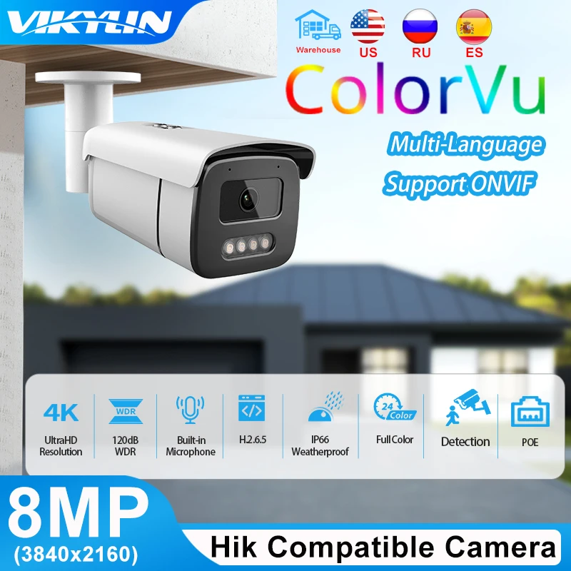Vikylin-for-Hikvision-Compatible-4K-8MP-Security-IP-Camera-Outdoor ...