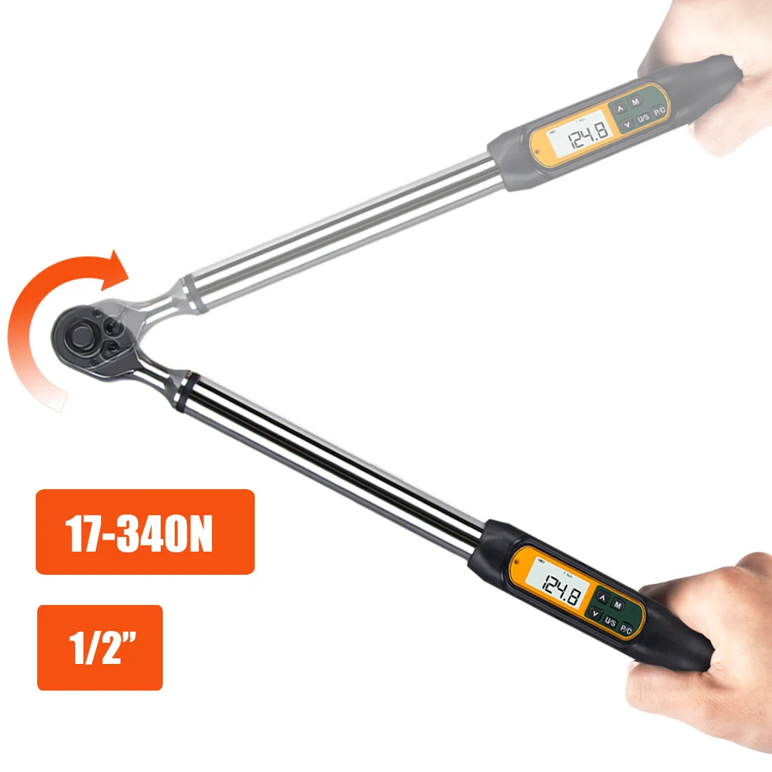 1/2 Inch 340nm Digital Torque Wrench Professional Car Repairing Tool ...