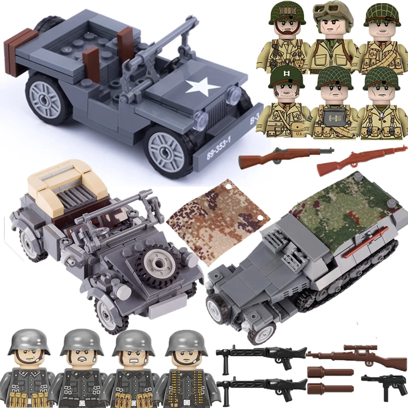 Bouwstenen-Solider-Figuren-Speelgoed-Wapens-Geweren-Tankwagen-Usa ...