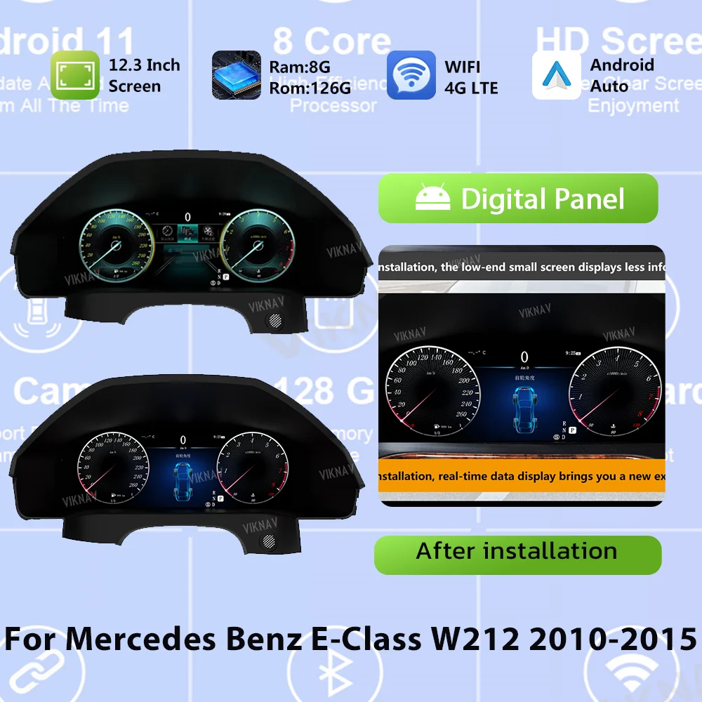 Smart-Digital-Dashboard-For-Mercedes-Benz-E-Class-W212-2010-2015 ...