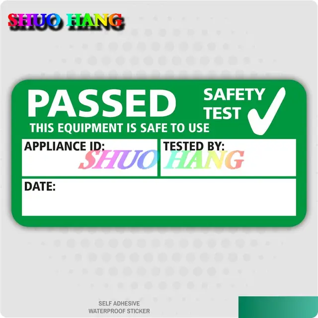 PAT Test Passed or Failed Stickers Electrical Safety Self Adhesive ...