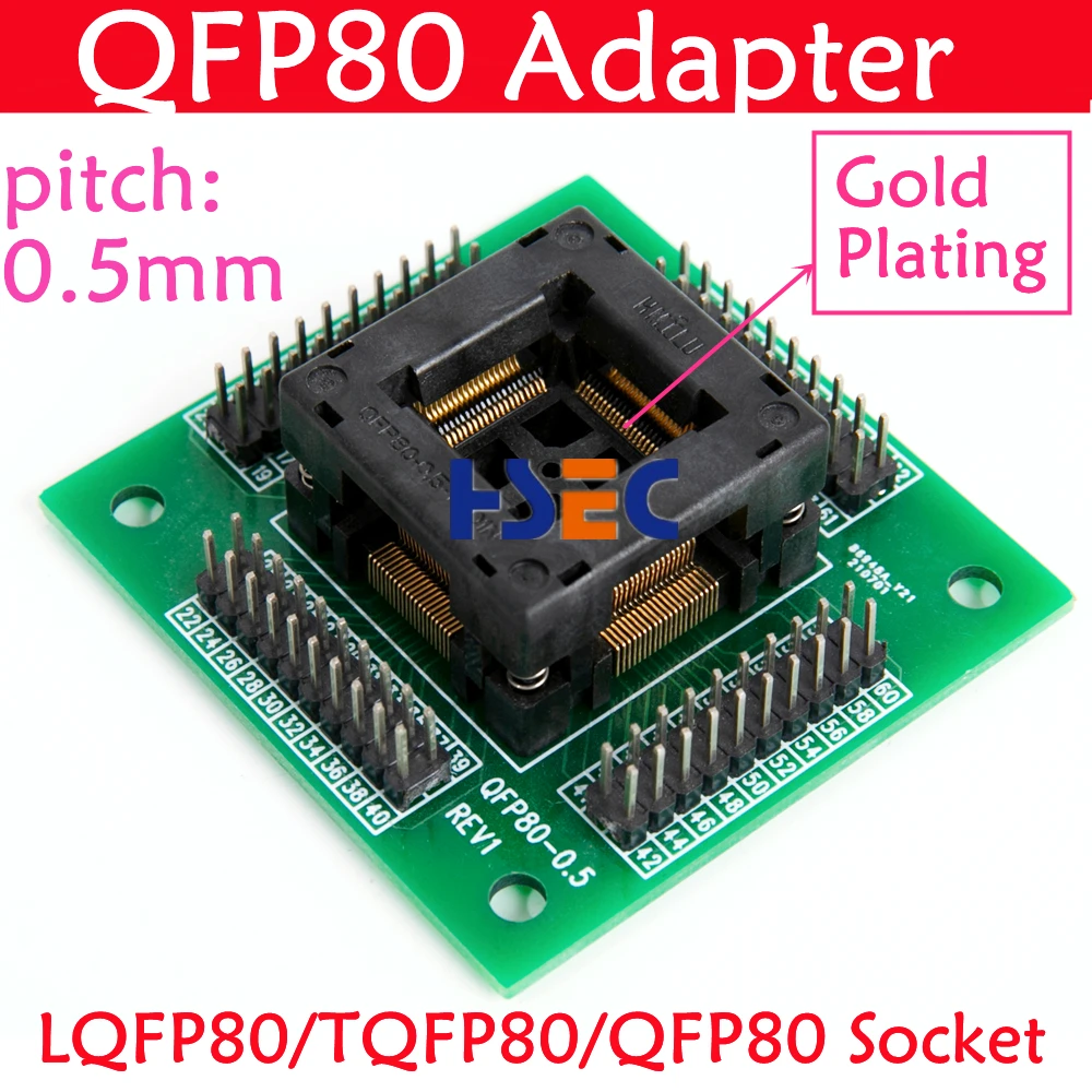 Adaptador-LQFP80-TQFP80-QFP80-de-calidad-de-juguete-programador-de ...
