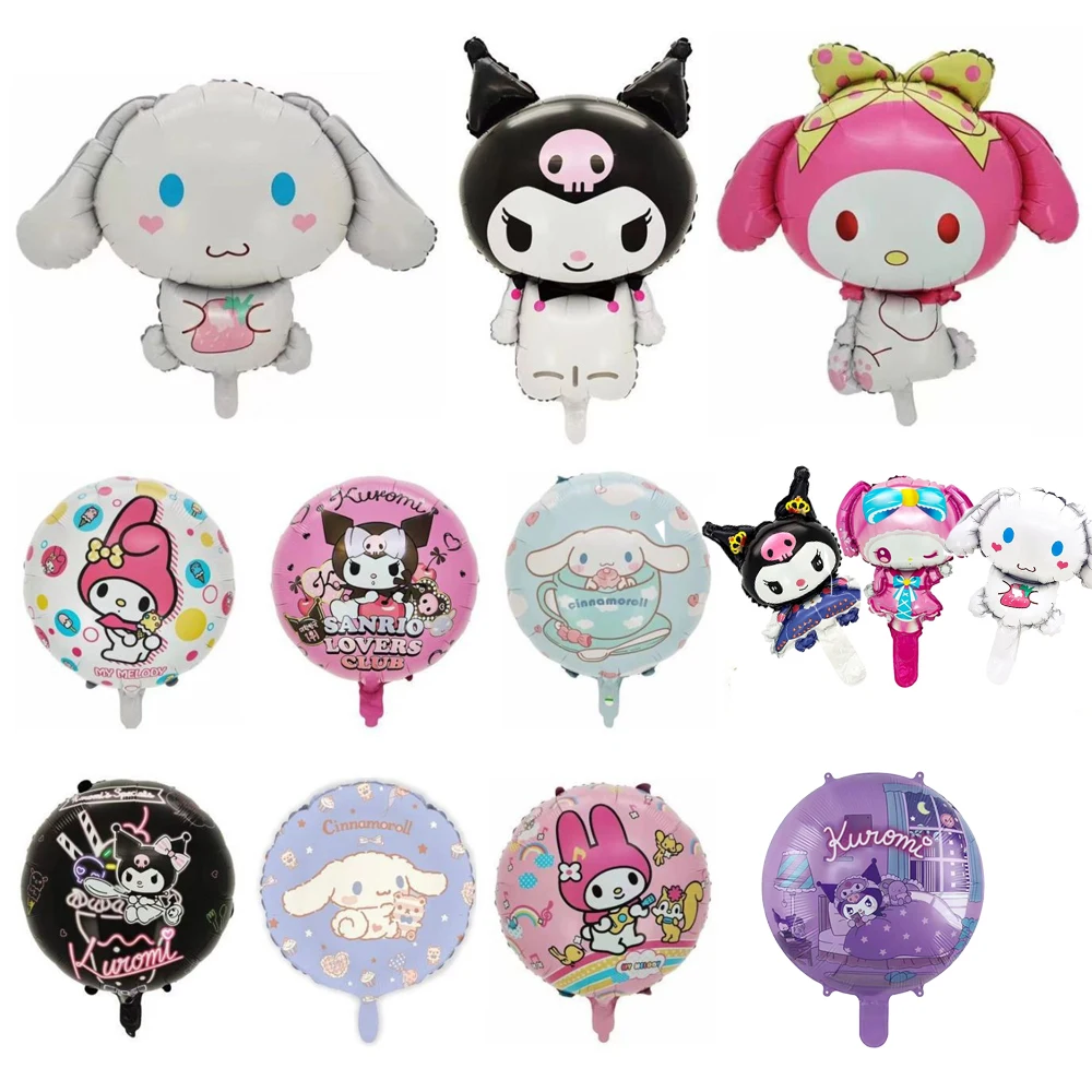 Kawaii-Anime-Hello-Kitty-Sanrio-Balloons-Cartoon-Foil-Kuromi ...