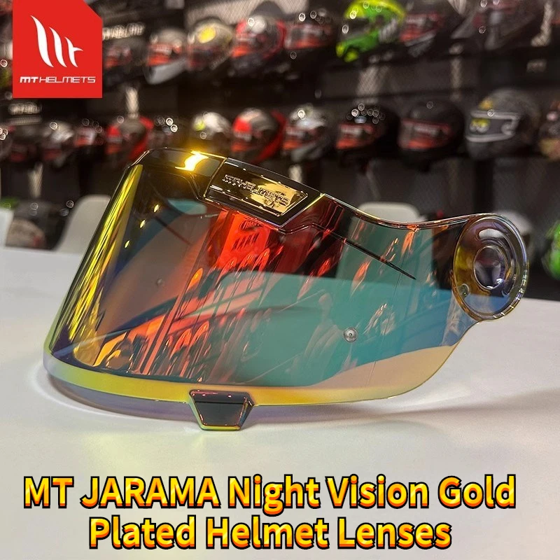Original-MT-JARAMA-Helmet-Lens-MT-V-32-Gold-Plated-Lens-Transparent ...