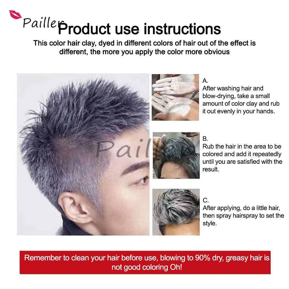 Colored Hair Gel Mohawk