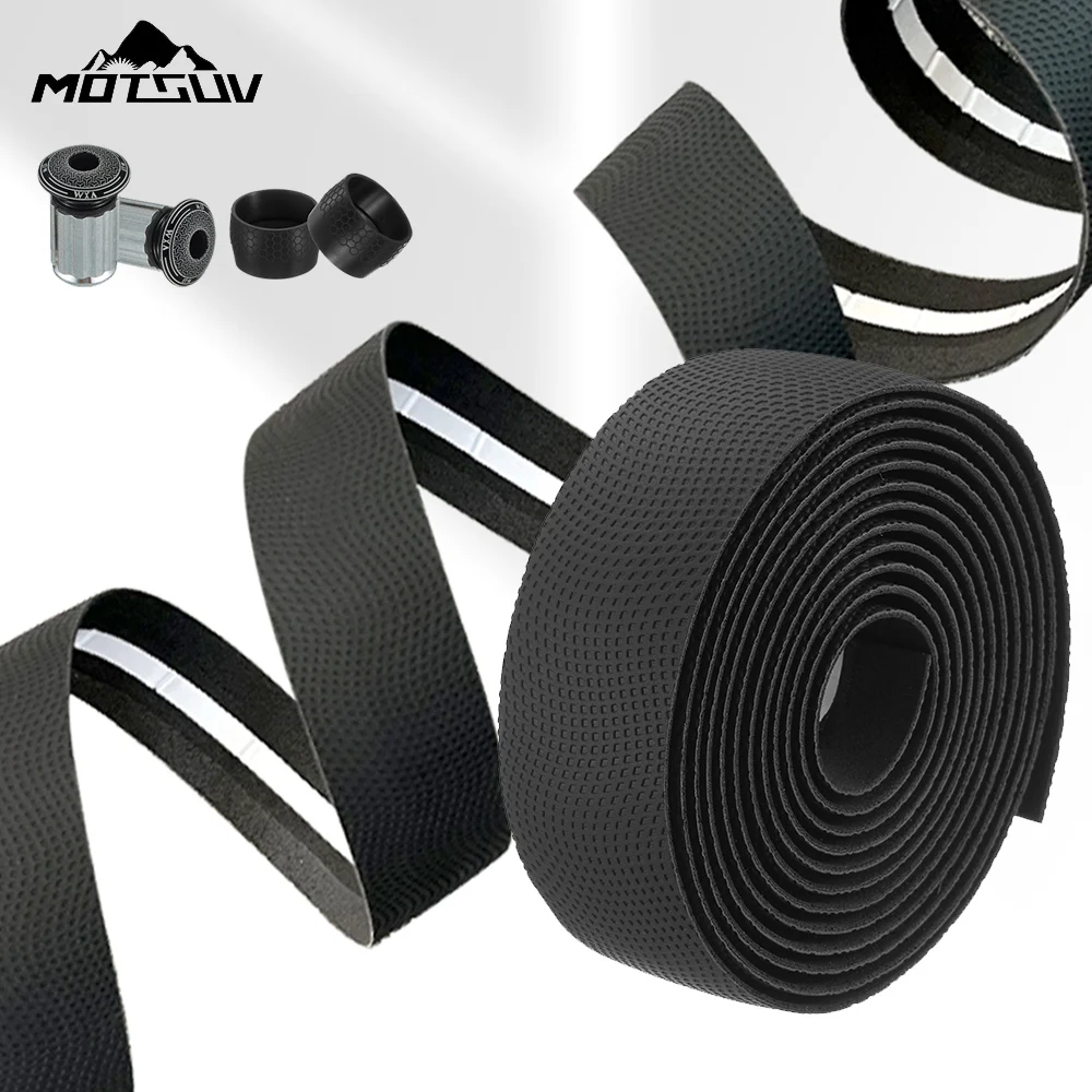 Road-Bike-Handlebar-Tape-Black-Bar-Tapes-EVA-PU-Soft-Anti-Vibration ...