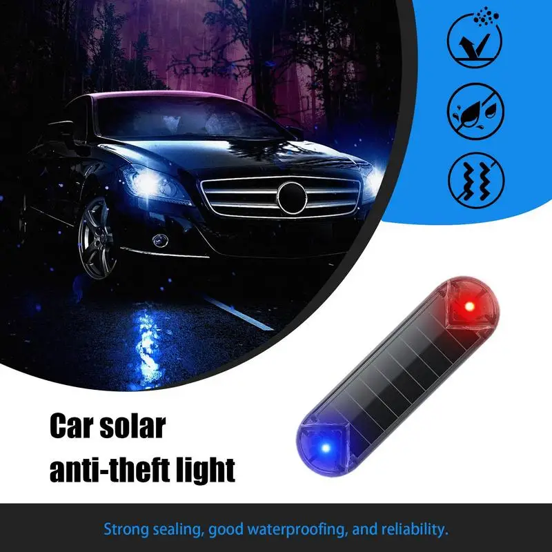 Anti-Theft-LED-Flashing-Security-Light-Car-Solar-Power-Simulated-Dummy ...