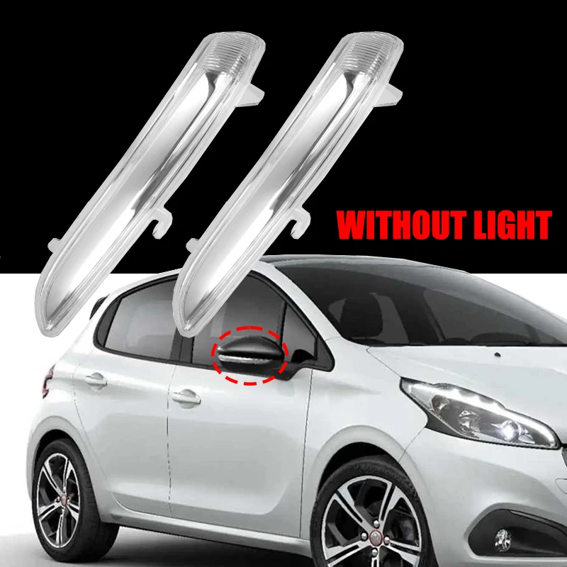 Pair Rearview Mirror Turn Signals Indicator Light for Citroen C3 III ...