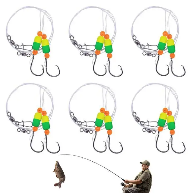 Circle Hook Jig 2-Pack Heavy Duty Drum Rig Circle Hooks 1/0-9/0 For ...