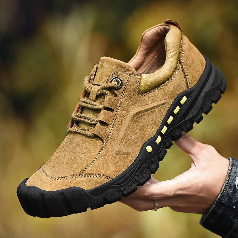 New-four-seasons-men-s-outdoor-genuine-leather-shoes-waterproof-anti ...