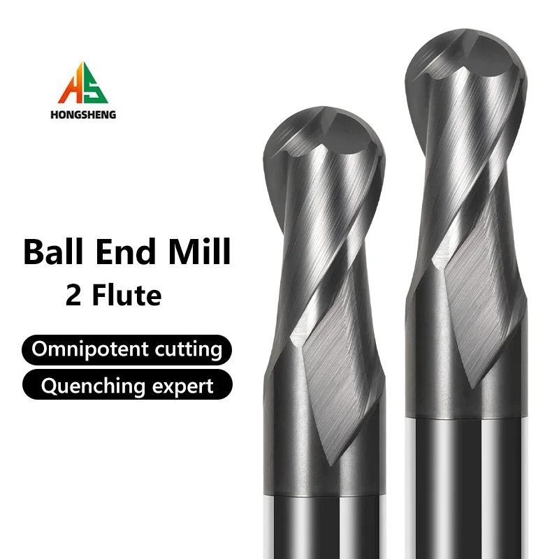 HRC70-Ball-Nose-End-Mill-Tungsten-Carbide-Cutter-CNC-Router-Bit-Milling ...