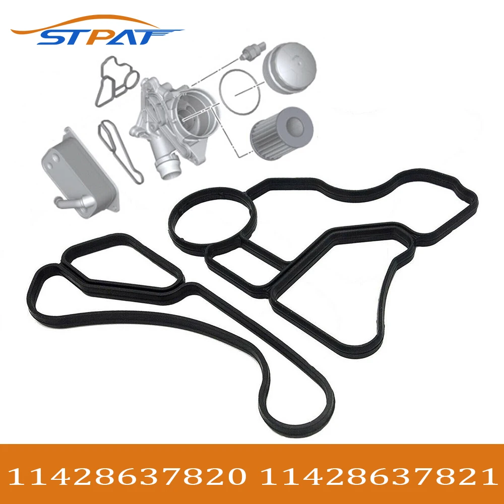 11428637820 11428637821 Engine Oil Filter Gasket Cooler Housing Seal ...