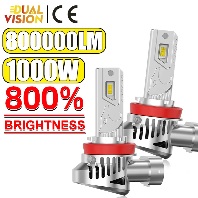 Dualvision-2PCS-H11-H10-H8-LED-Fog-Light-Bulbs-H7-H11JP-CSP-DRL-H7-Car ...