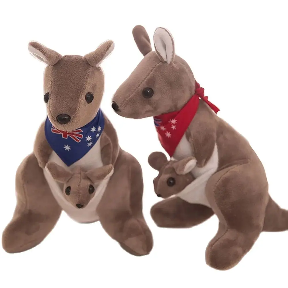 28CM-Australian-Kangaroo-Plush-Toy-Kangaroo-Baby-Creative-Mother-Child ...