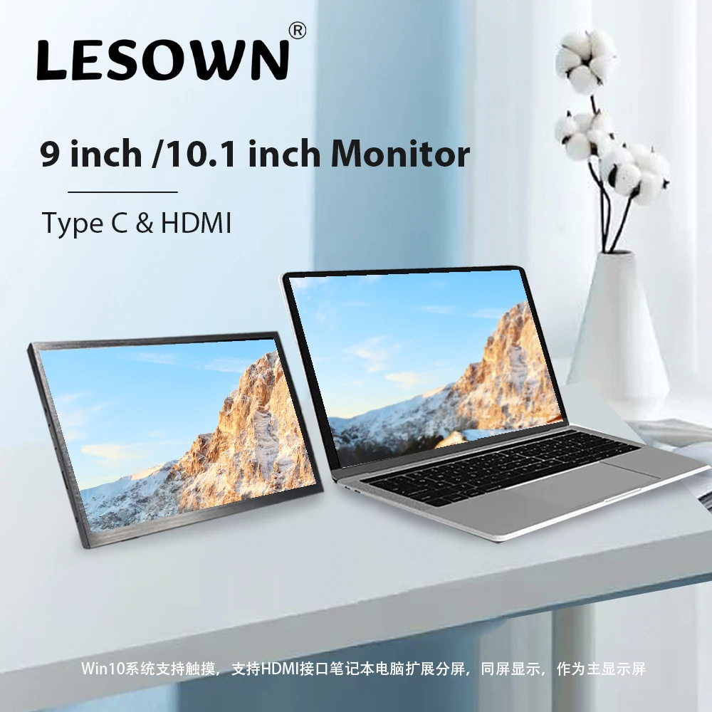 9 Inch Monitor Usb Type C & Hdmi 1920x1200 Ips 8.9 Inch Lcd Touch ...