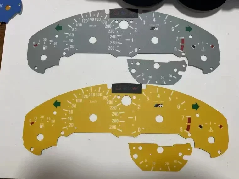 Instrument-Overla-Faceplate-Overlay-For-BMW-E36-M3-Petrol-Custom-Gauge ...