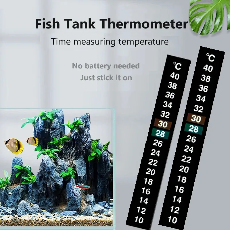 Digital-Aquarium-Home-Stick-on-Thermometer-Fish-Tank-StripAdhesive ...