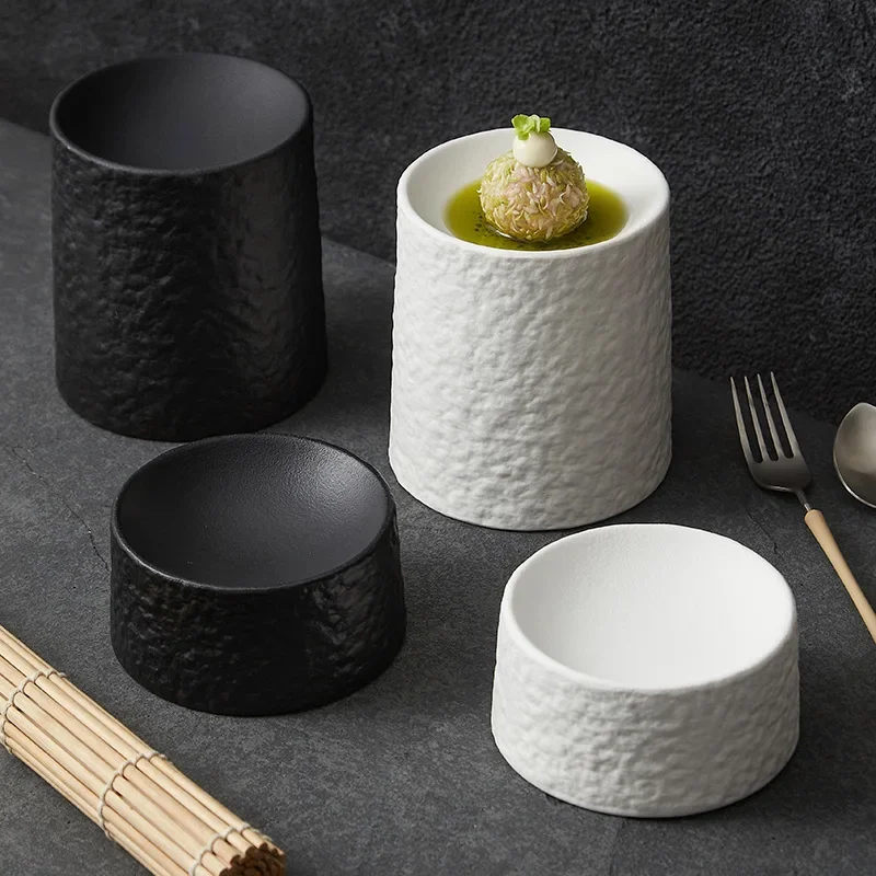 Retro-ceramic-cylindrical-dessert-plate-sushi-plate-appetizer-plate ...