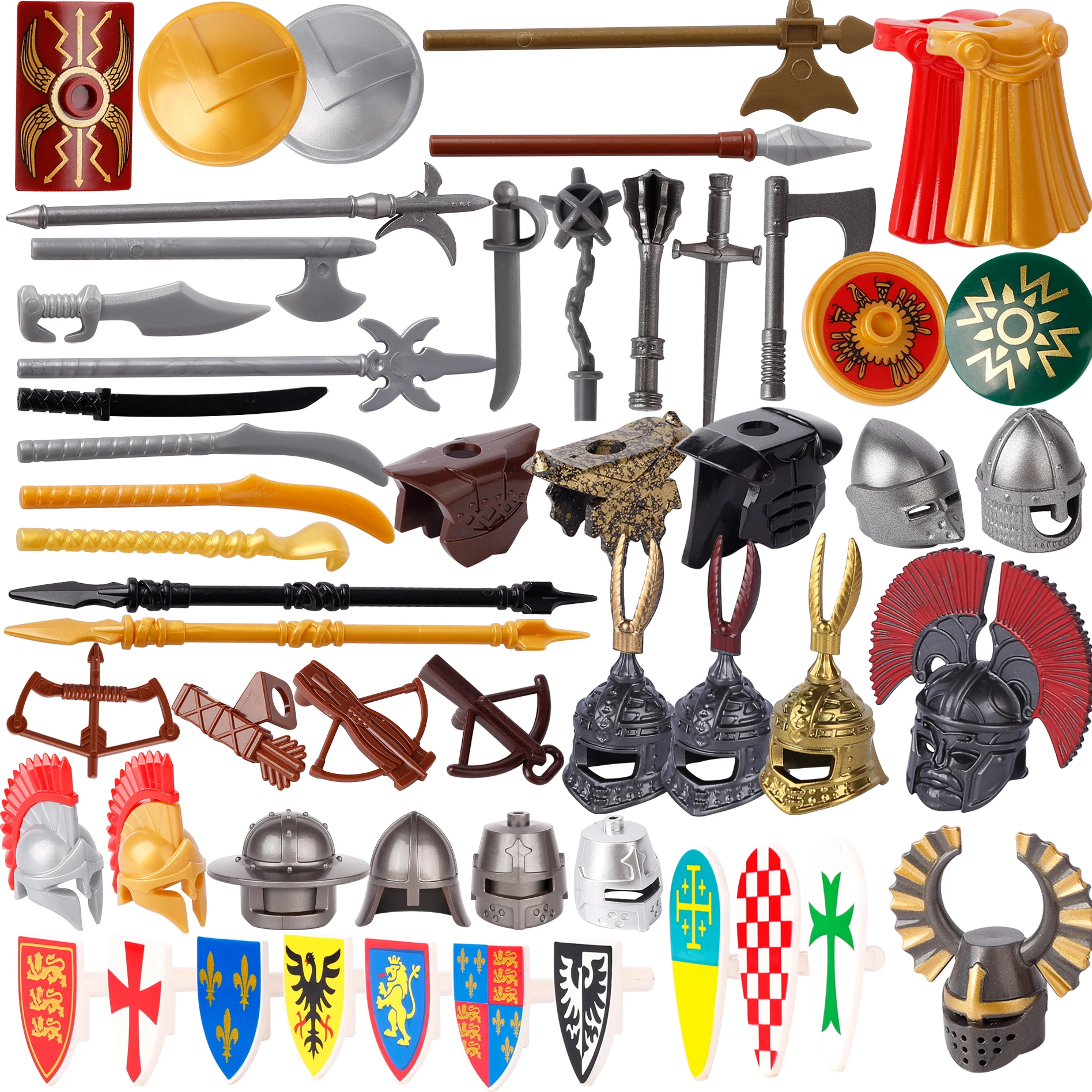Medieval-Military-Weapons-Building-Blocks-Accessories-Castle-Knights ...