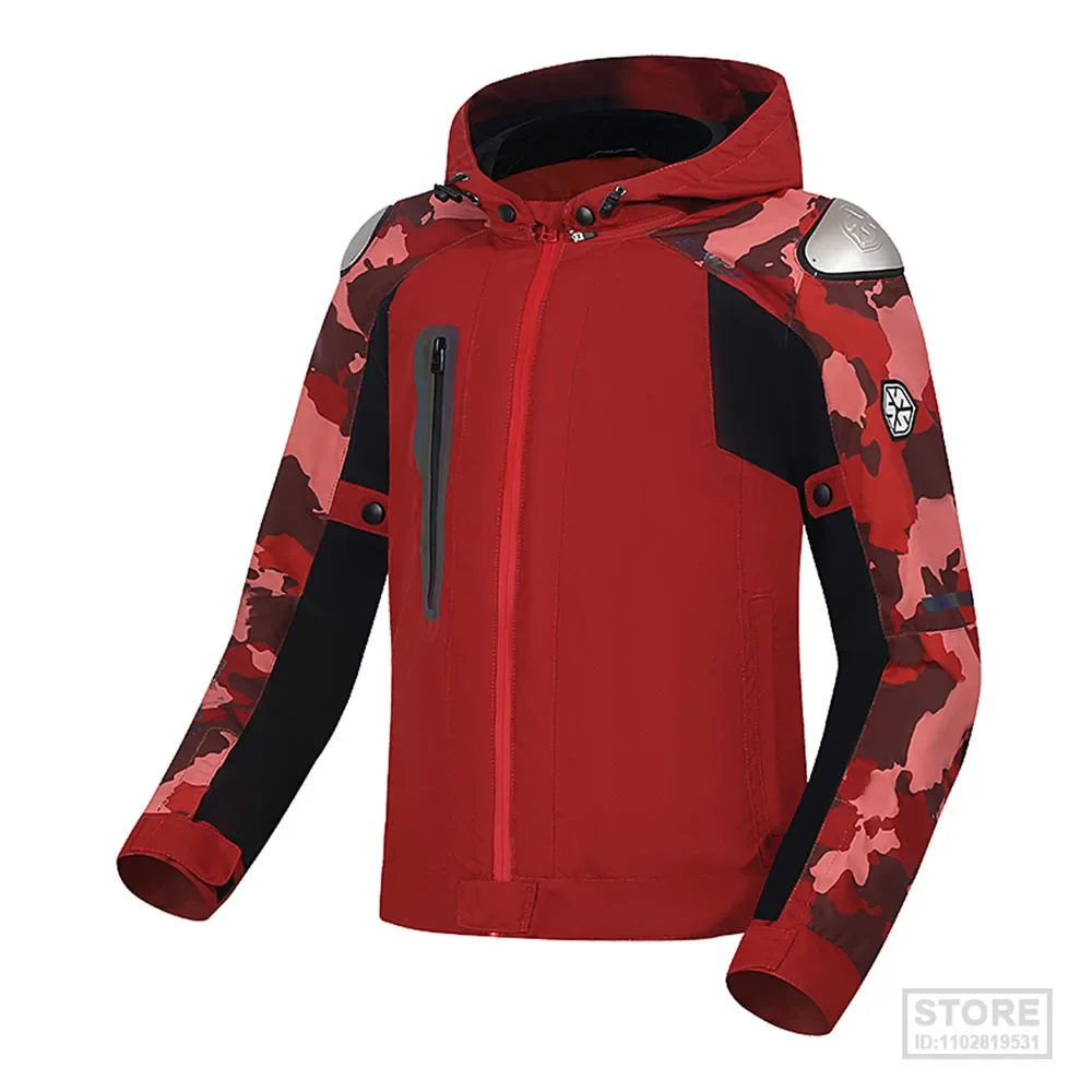 Red-Reflective-Motorcycle-Protection-Equipment-Wear-resistant-Jacket ...