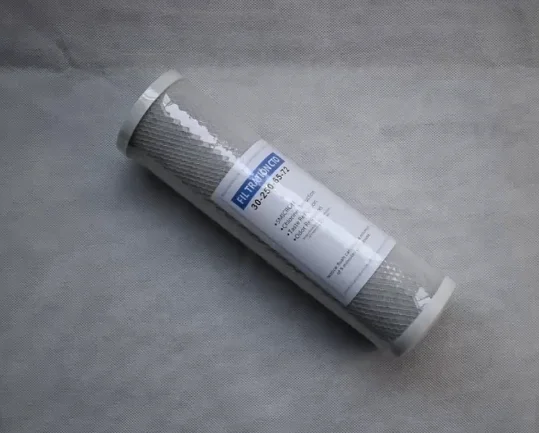 10-inch flat port CTO sintered and compressed activated carbon water ...