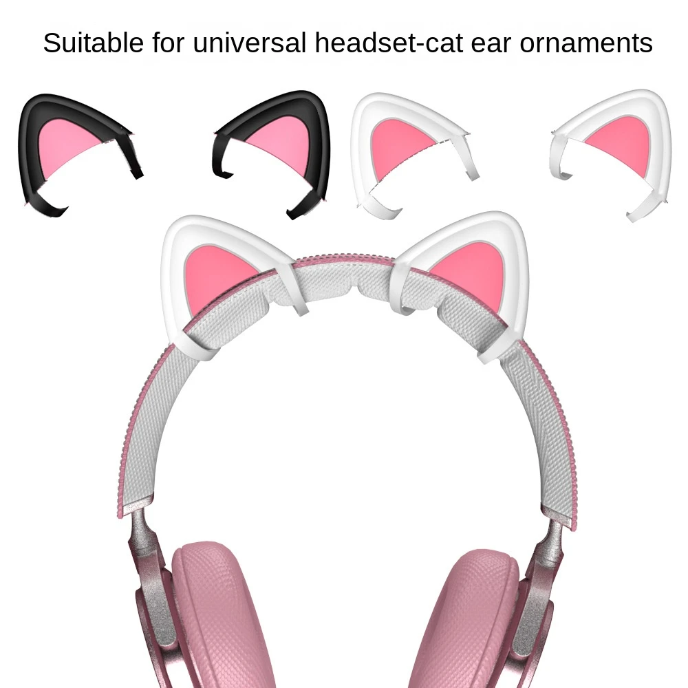 Cat Ear Ornaments Headset Decoration Cute Accessories Ornament Headset ...