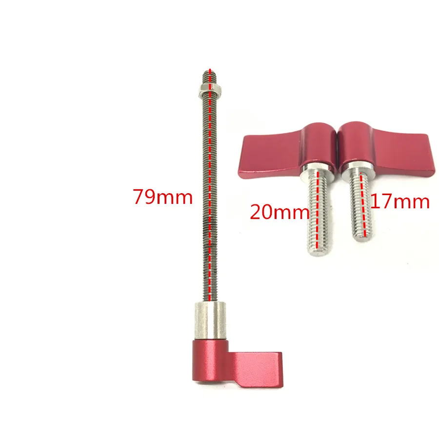 M5 Threaded Screw Adapter with Adjustable Knob L Shape Clamp Locking ...