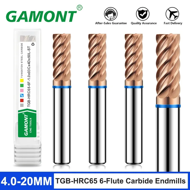 GAMONT-4-20mm-TGB-HRC58-6-Flute-Alloy-Coating-Tungsten-Steel-Carbide ...