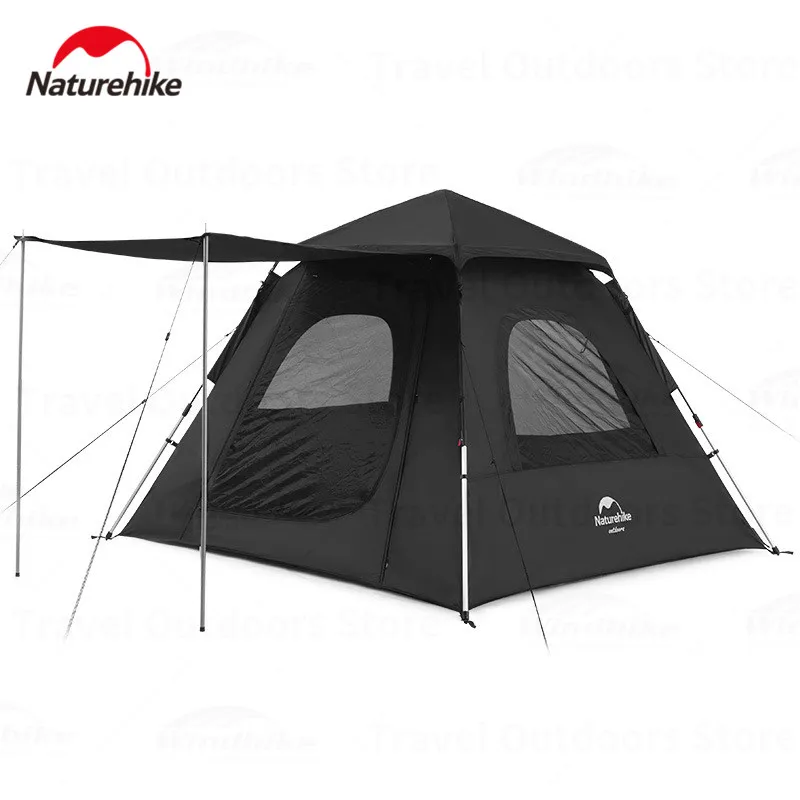 Naturehike-Ango-Black-Automatic-Tent-WIth-Shelter-3-4-Persons-Rubber ...