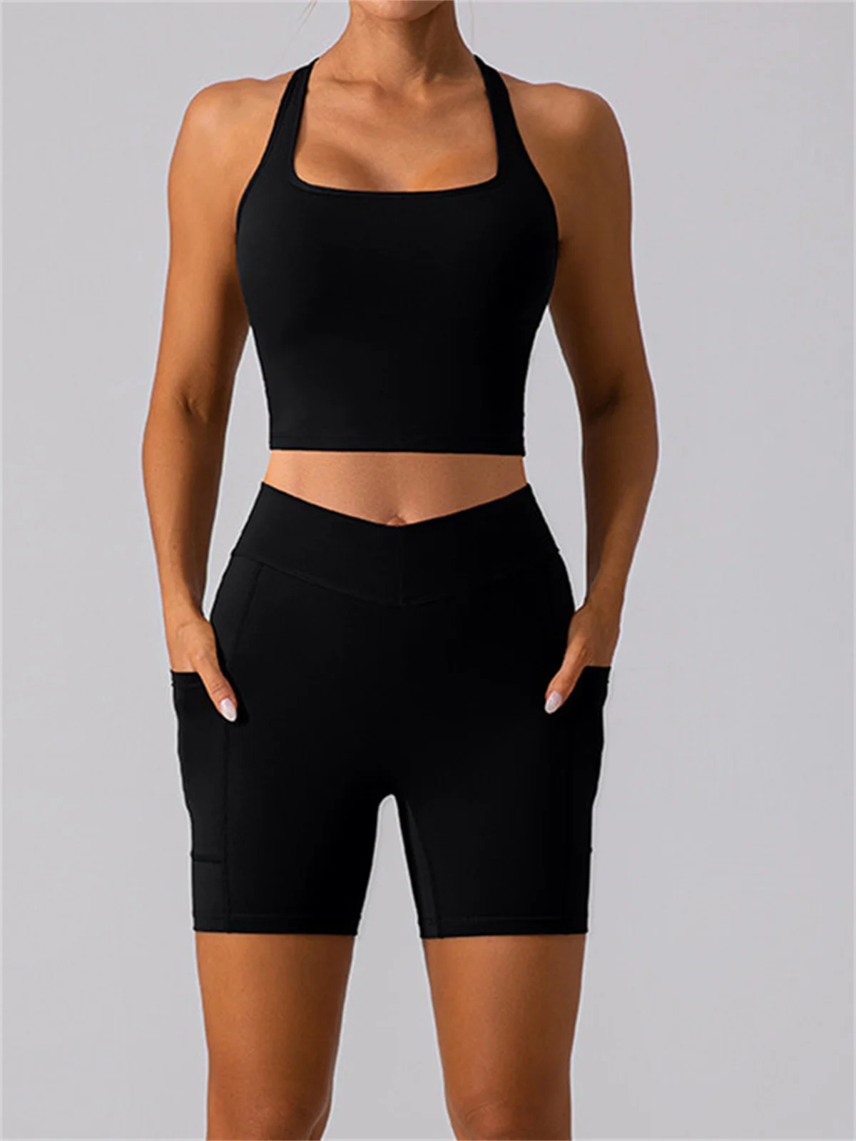 Seamless-Yoga-Set-Women-Gym-Shock-absorbing-Crop-Top-with-High-Waist ...