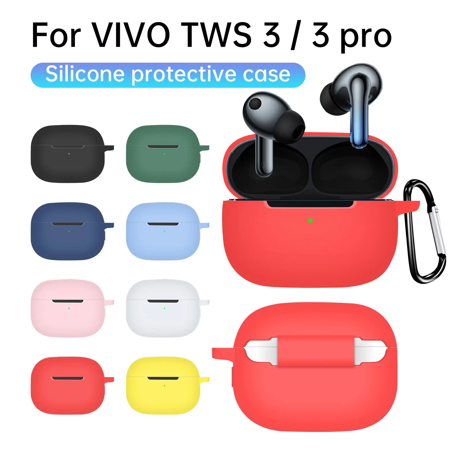 Silicone For VIVO TWS 3/3pro Bluetooth Headset Protective Case Silicone ...